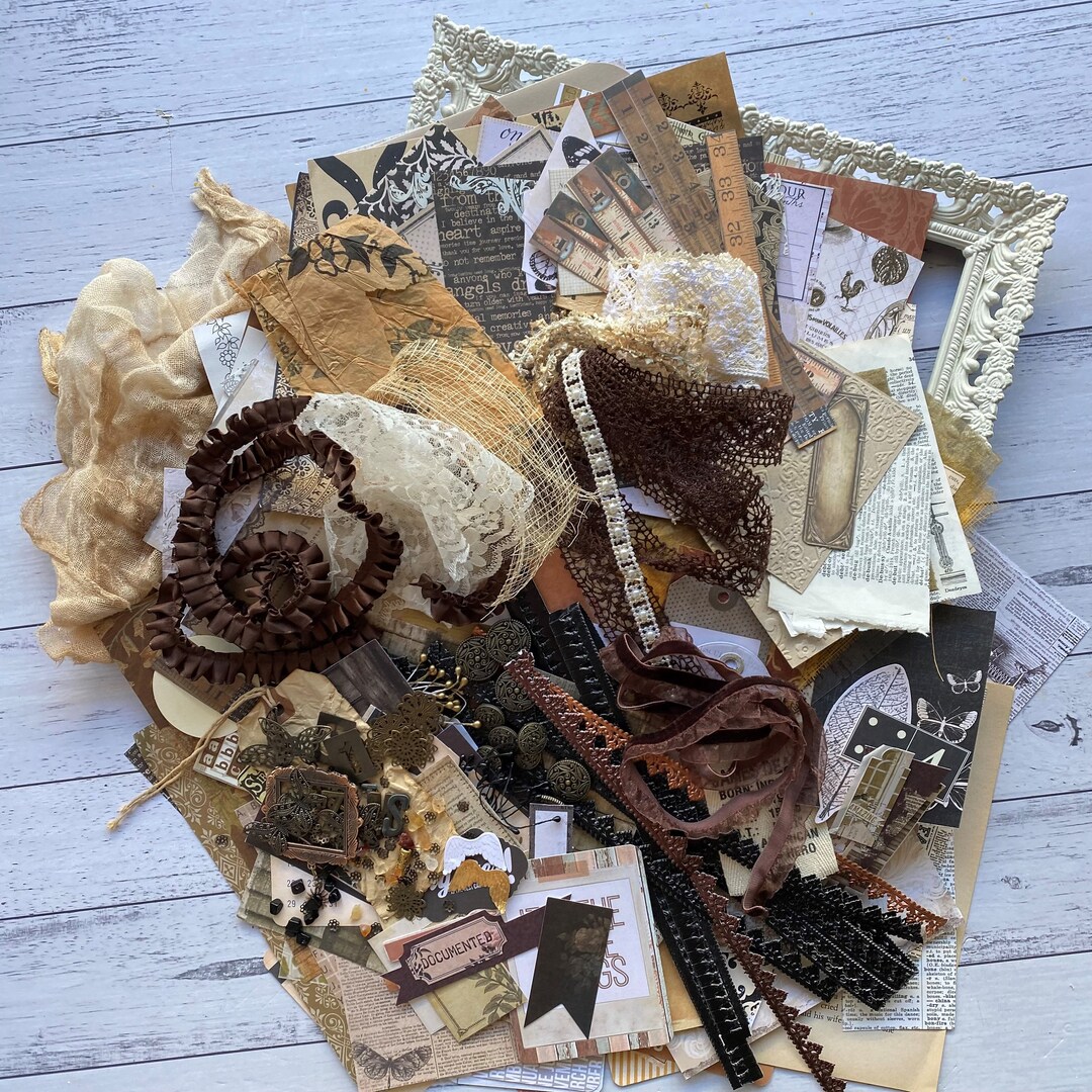 Vintage Tones Collage Packs - Etsy