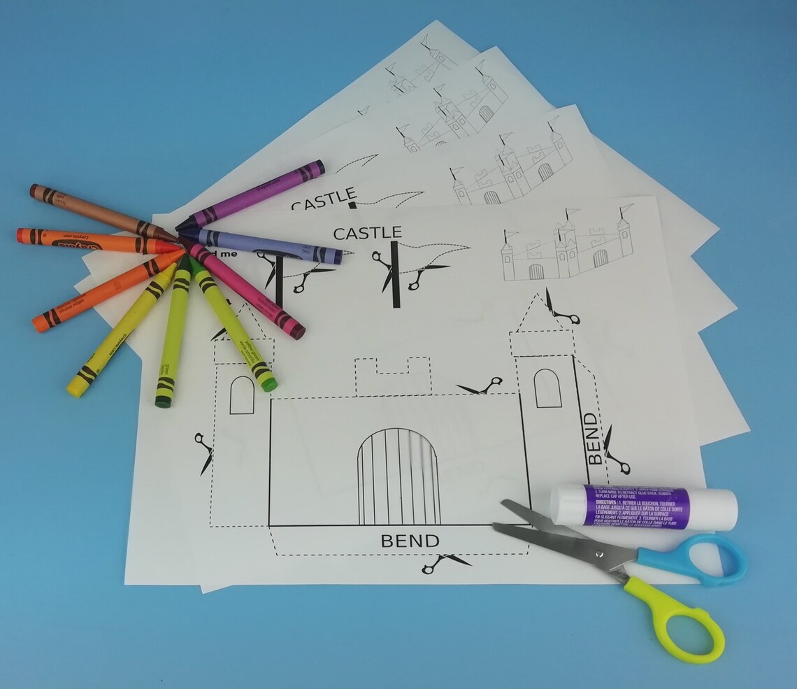 3D Castle Model, Download and Print - Etsy