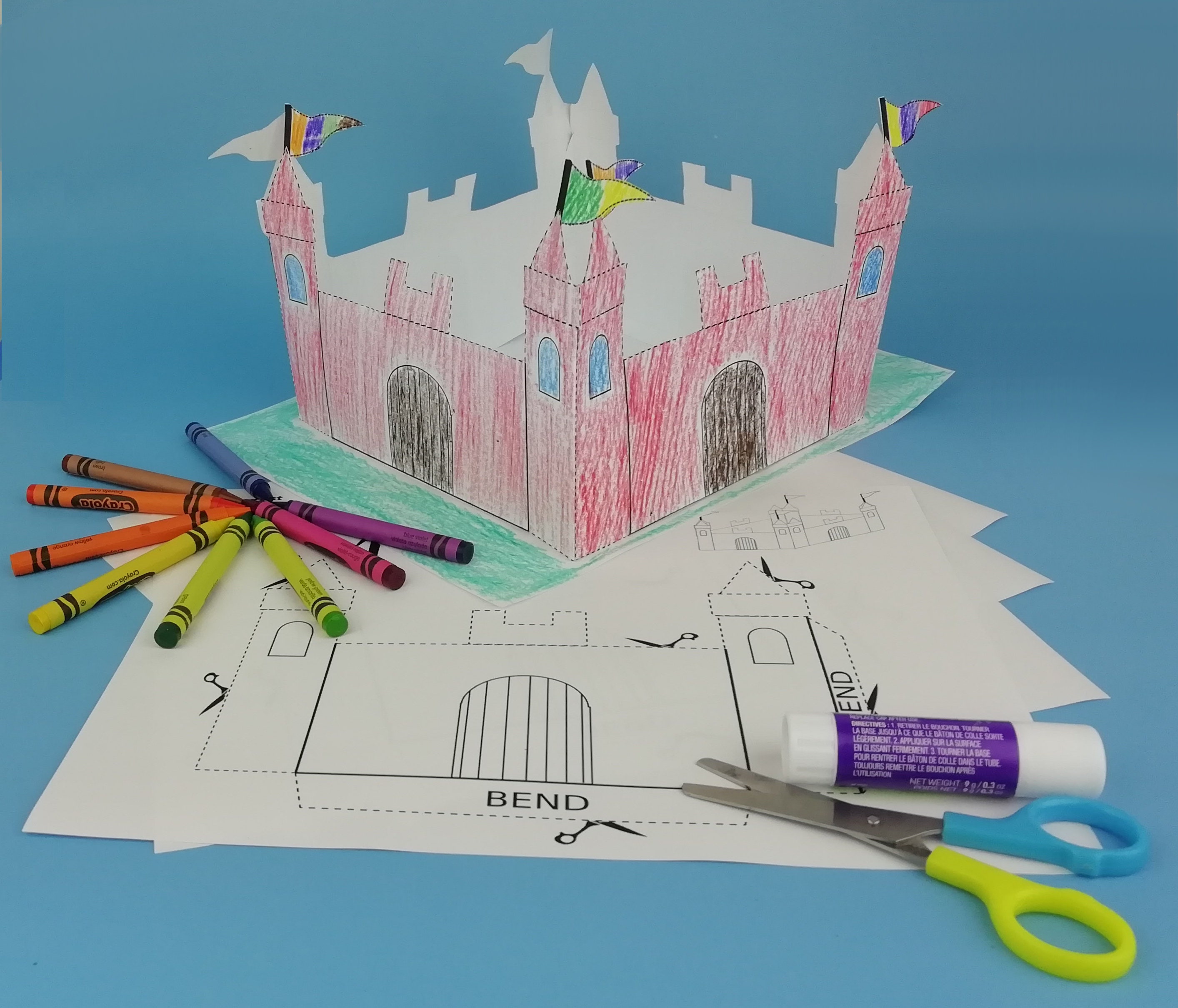 3D Castle Model, Download and Print - Etsy