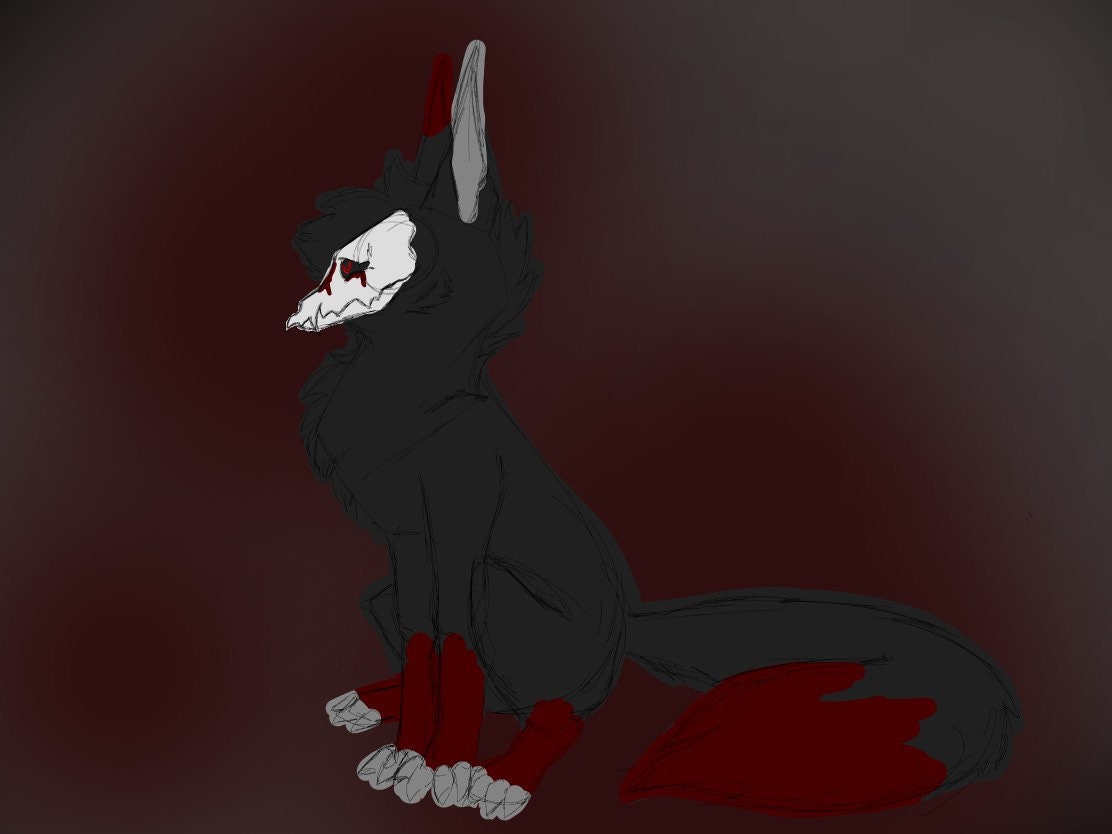 Skulldog Full Body Art Comission Art Comissions Furry Art - Etsy