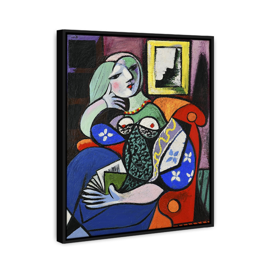 Pablo Picasso Woman With A Book Panting Oil Canvas Print - Etsy Australia