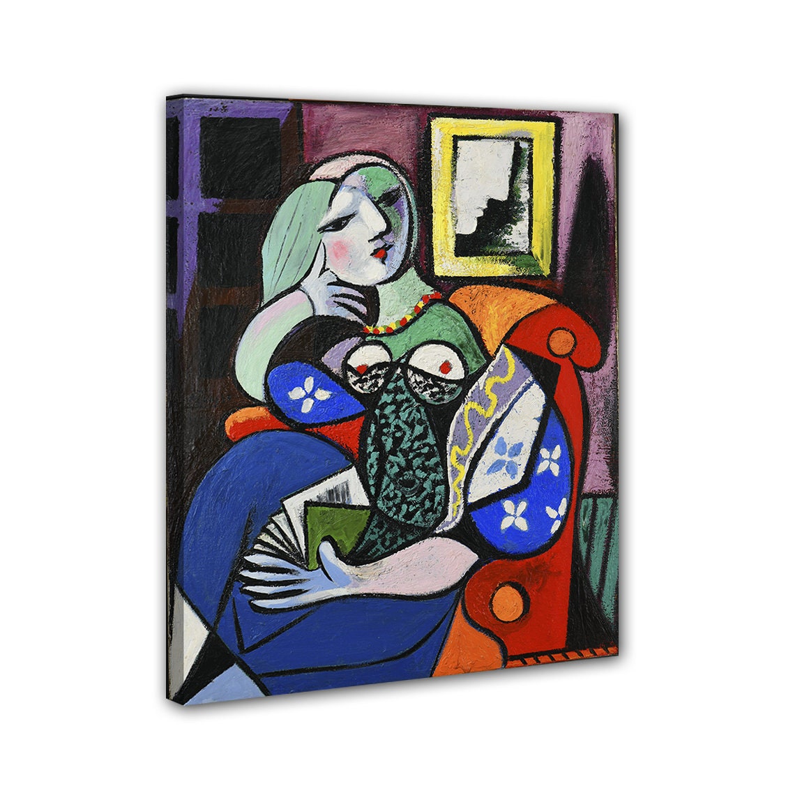Pablo Picasso Woman With A Book Panting Oil Canvas Print - Etsy Australia