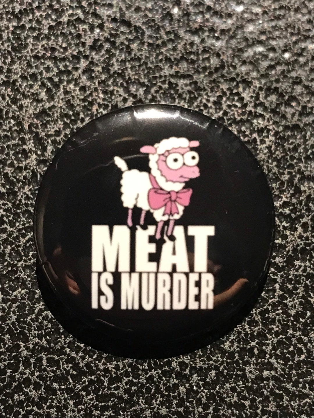 Meat is Murder Badge - Etsy
