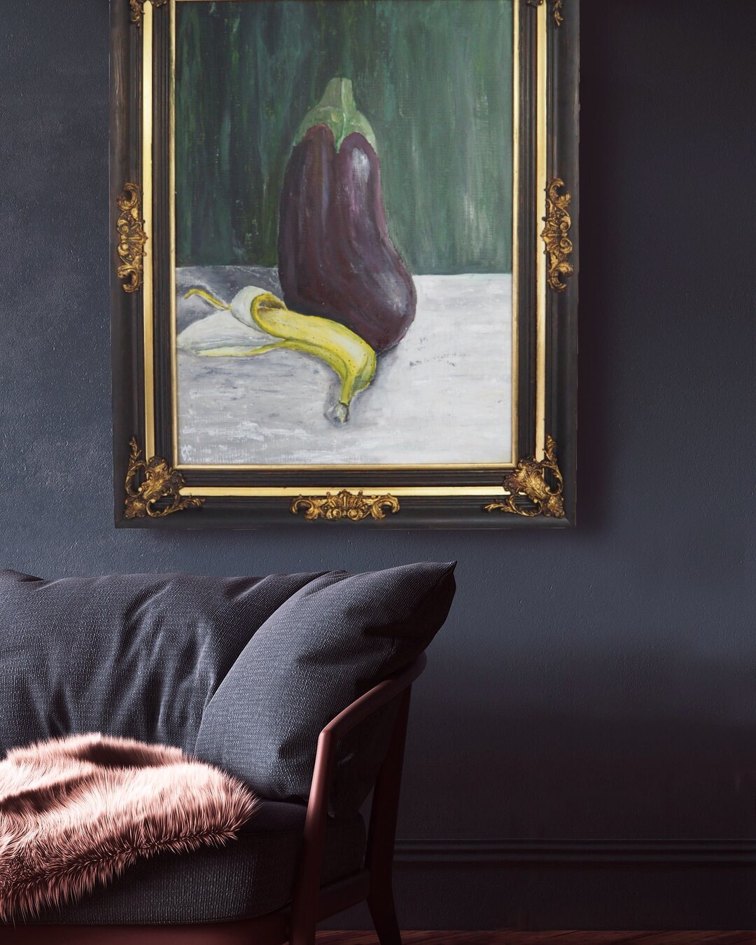 Painting- 'flamboyant Phallic Fruit' 28.5"x36.5" - Etsy