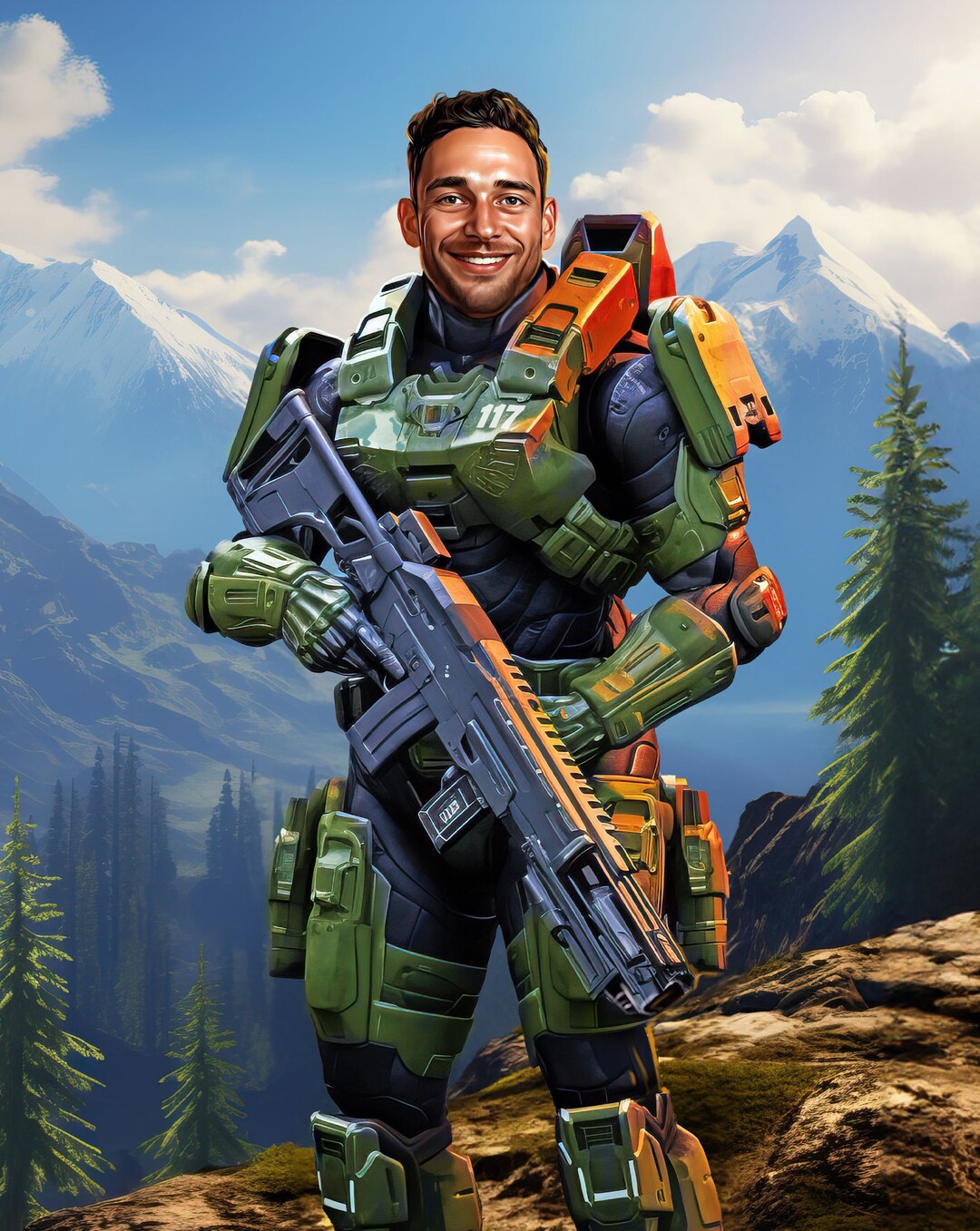 Gamer Character Portrait - Gamers Gift - Custom Portrait - Funny Gift ...