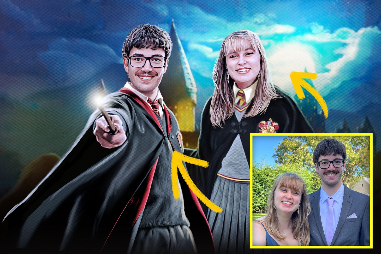 Custom Harry Potter Pet/human Portrait for Posters or Canvases - Etsy