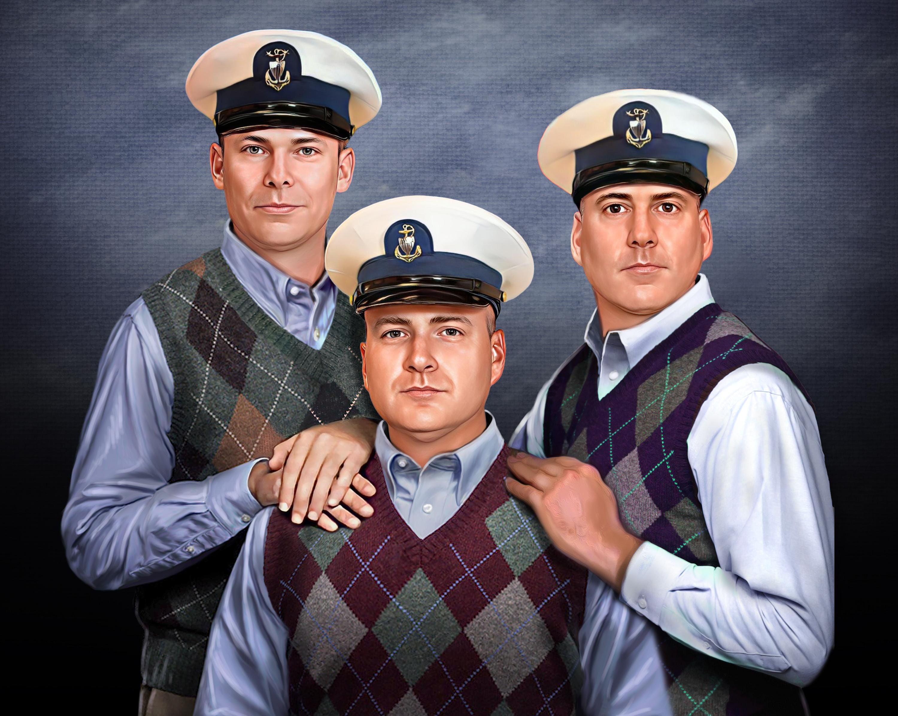 Step Brothers Family Portrait | Funny Portrait | Family Gift Ideas ...