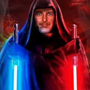 Star Wars Portrait With Sith for Posters or Canvases as a Funny Star ...