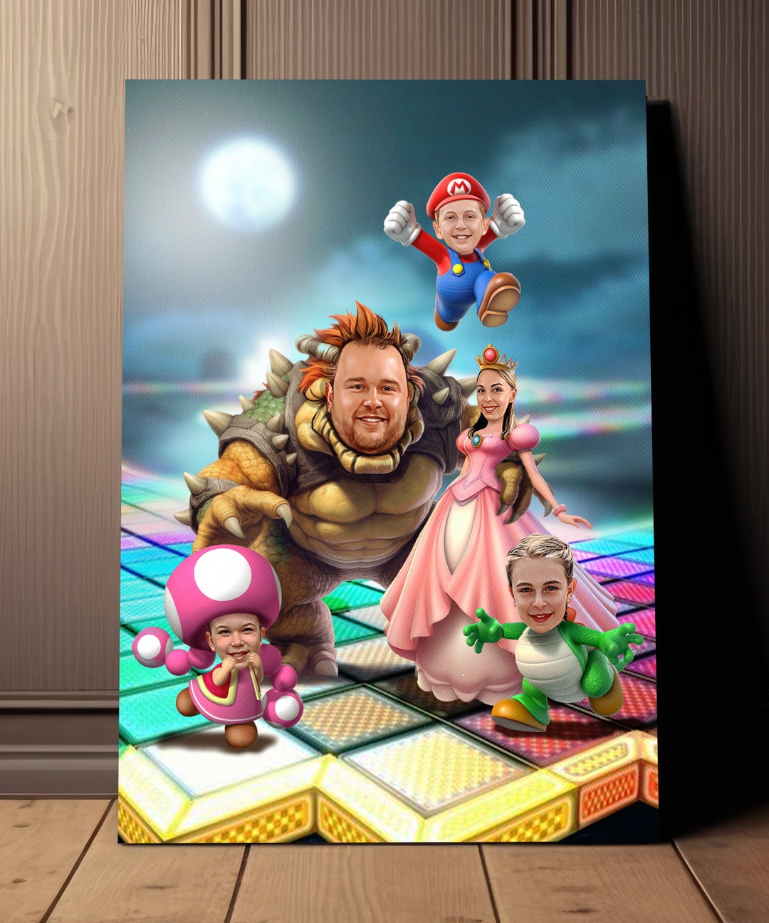 Super Mario Family Portrait, Best Gift Idea, Posters or Canvases as a ...