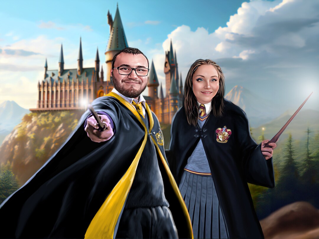 Custom Harry Potter Pet/human Portrait for Posters or Canvases as a ...