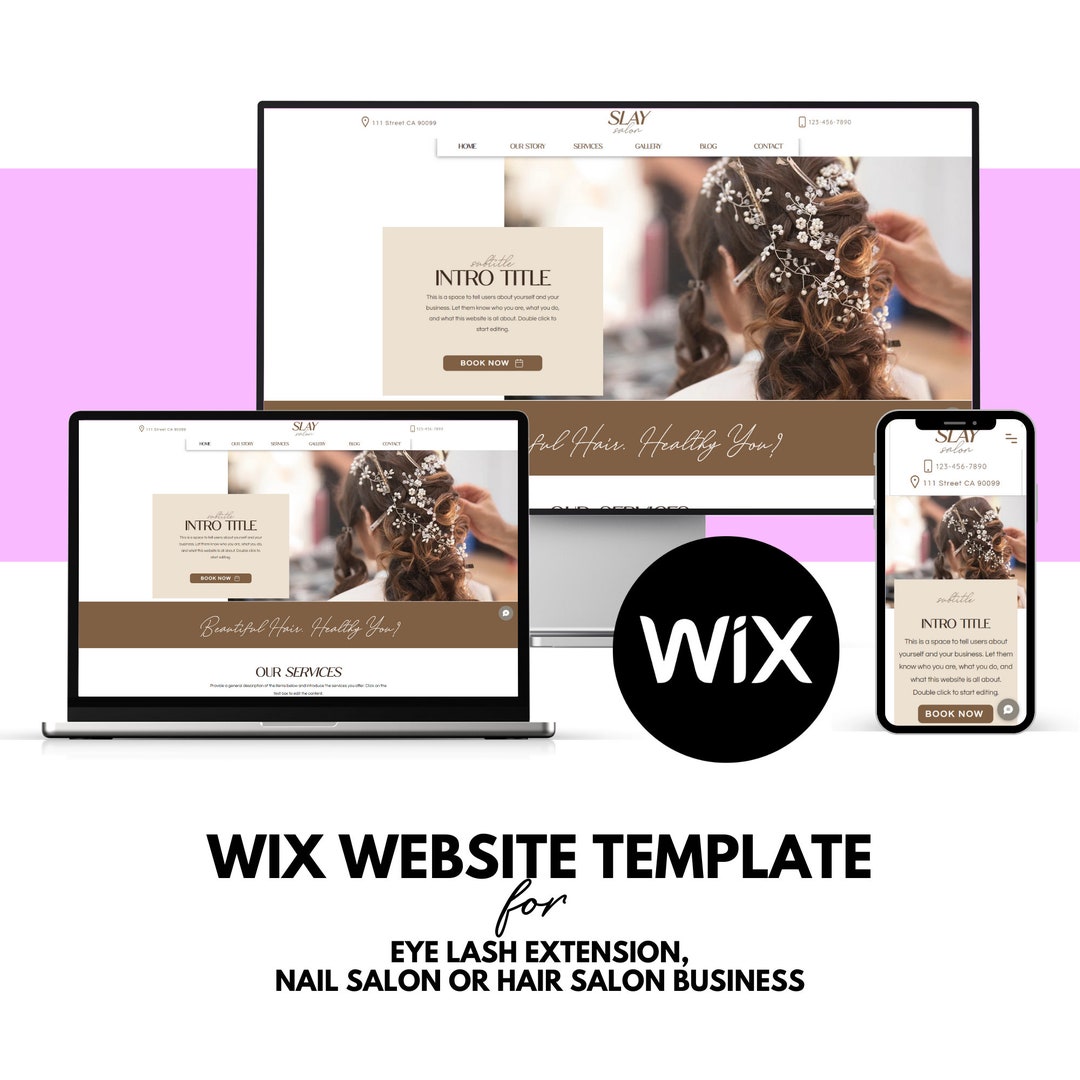 Wix Website Template for Beauty and Wellness Industry , Beauty Salon ...