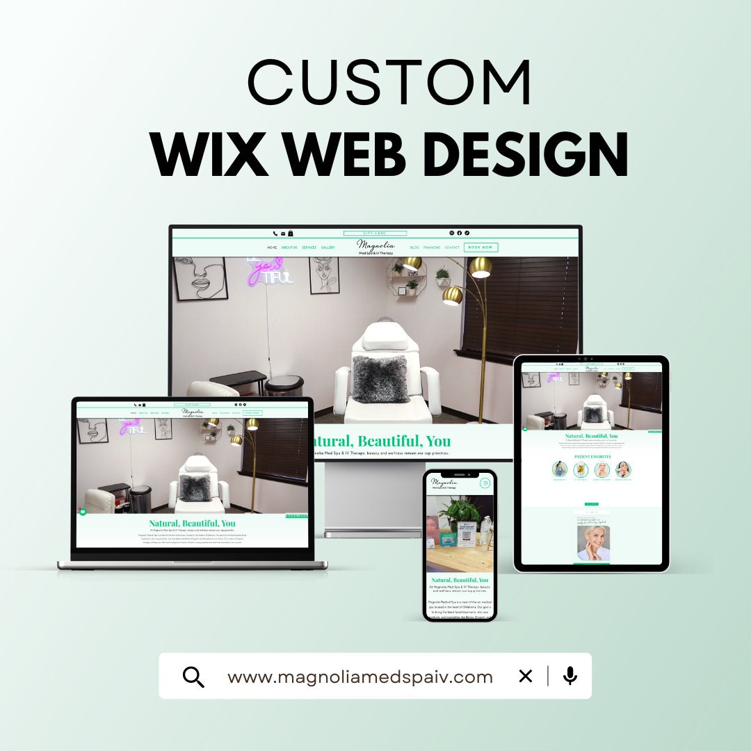 Custom WIX Website Design for Small Businesses Wix Website - Etsy