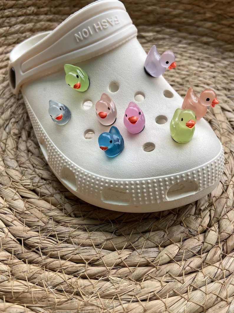 Duck Charms Glow in the Dark Duck Croc Charm 3D Duck Croc Charm Cute ...