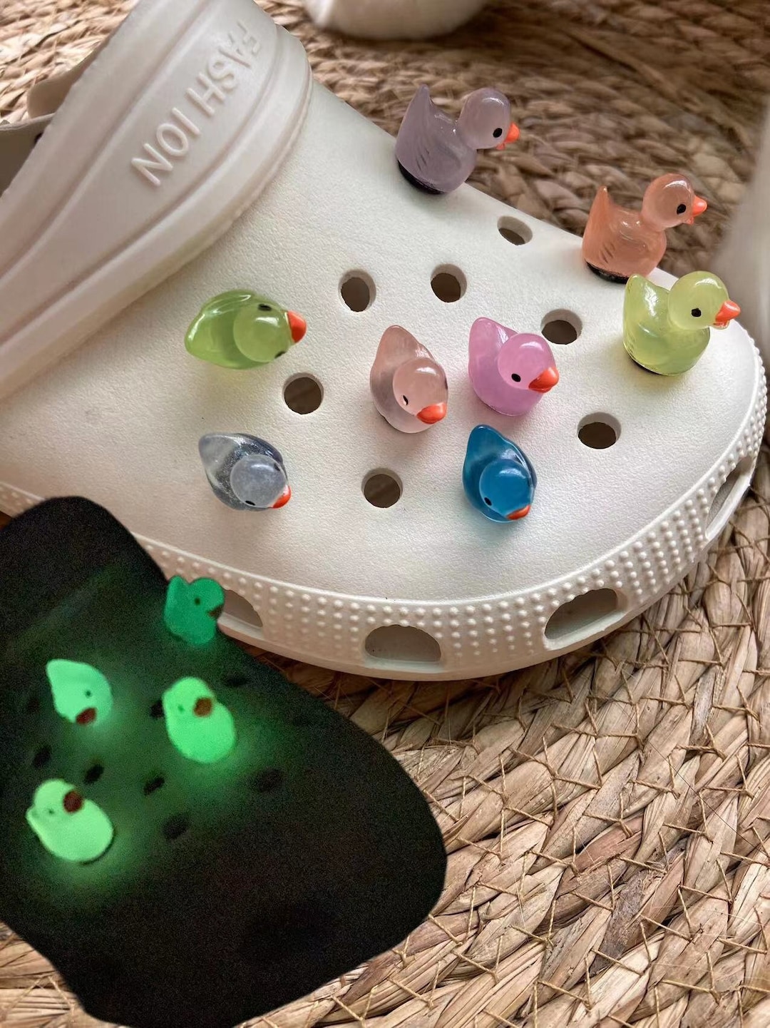 Duck Charms Glow in the Dark Duck Croc Charm 3D Duck Croc Charm Cute ...