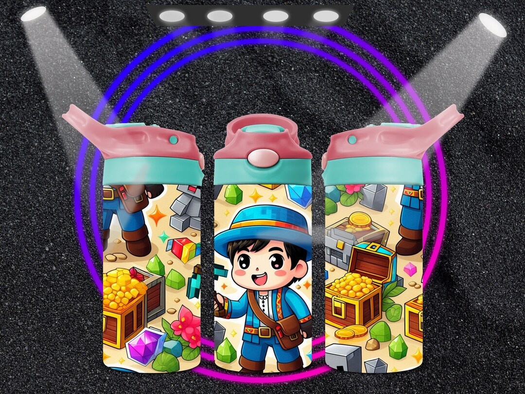 Minecraft Cartoon 12 Unze Sippy Cup Sublimation Designs Digitaler ...