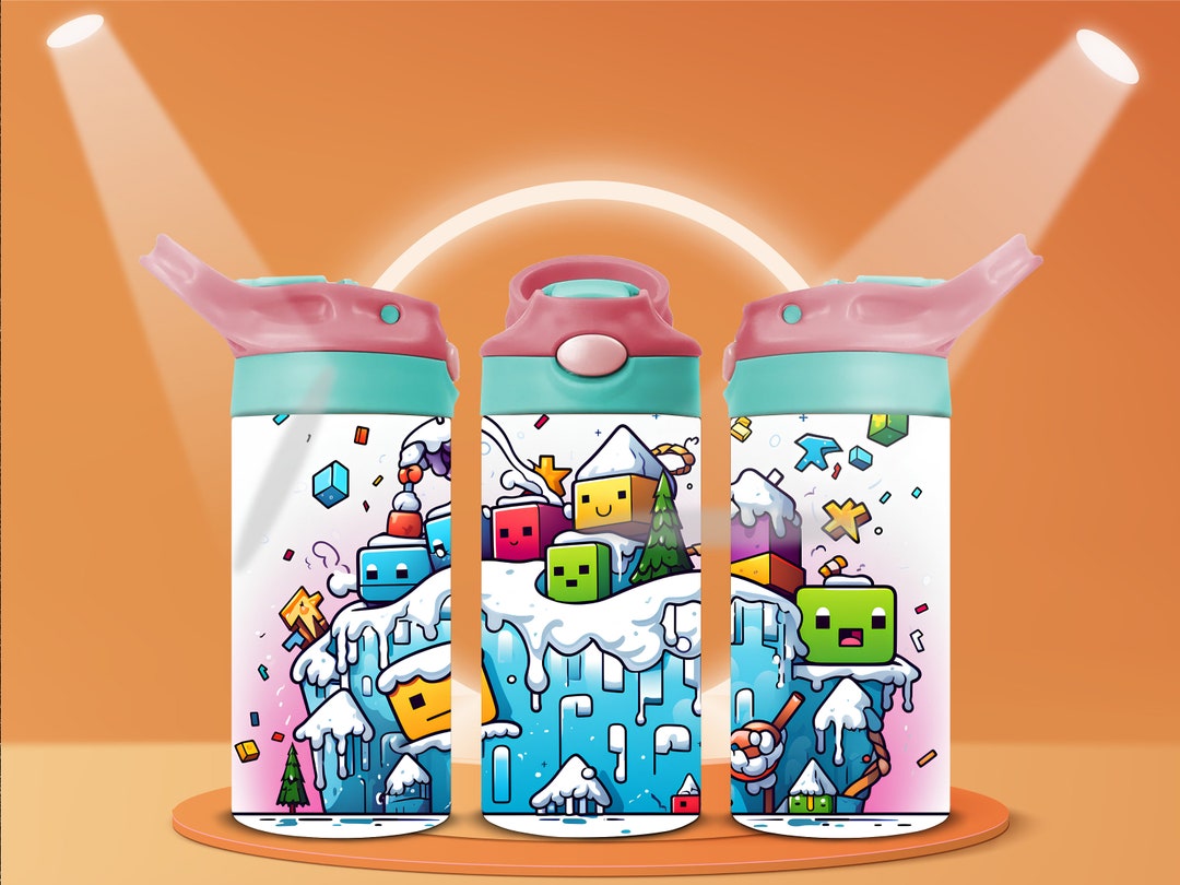 Minecraft,christmas 12oz Sippy Cup Sublimation Designs Digital Download ...