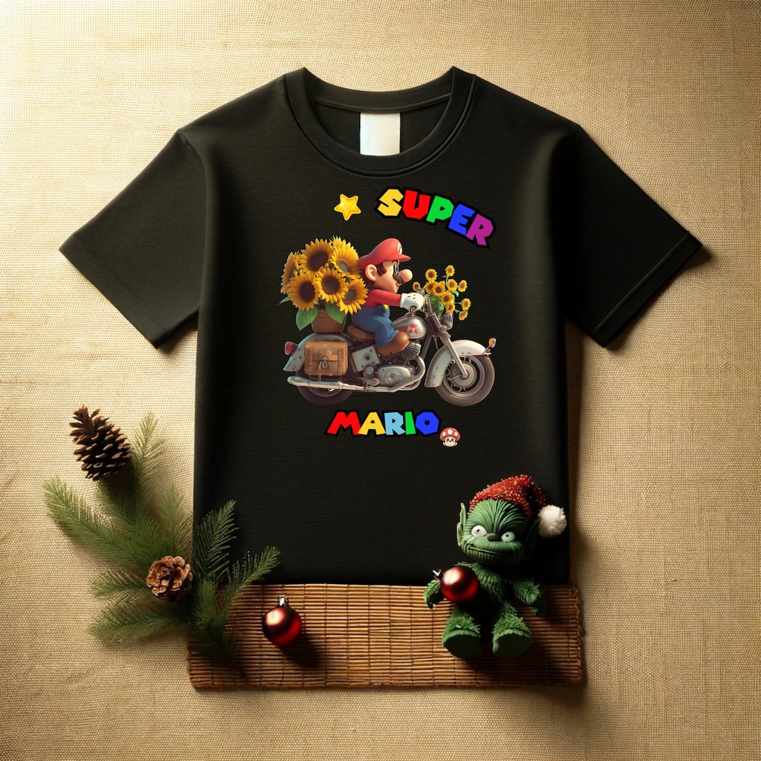 Cartoon Super Mario T-shirt Design: Printable PNG (instant Download) - Etsy