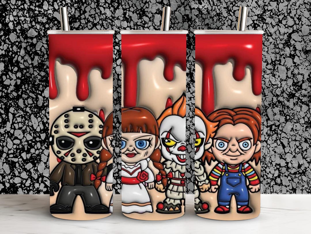Movie Killer, Killers Horror, 3D Cartoon Inflated Tumbler Png, Cute ...