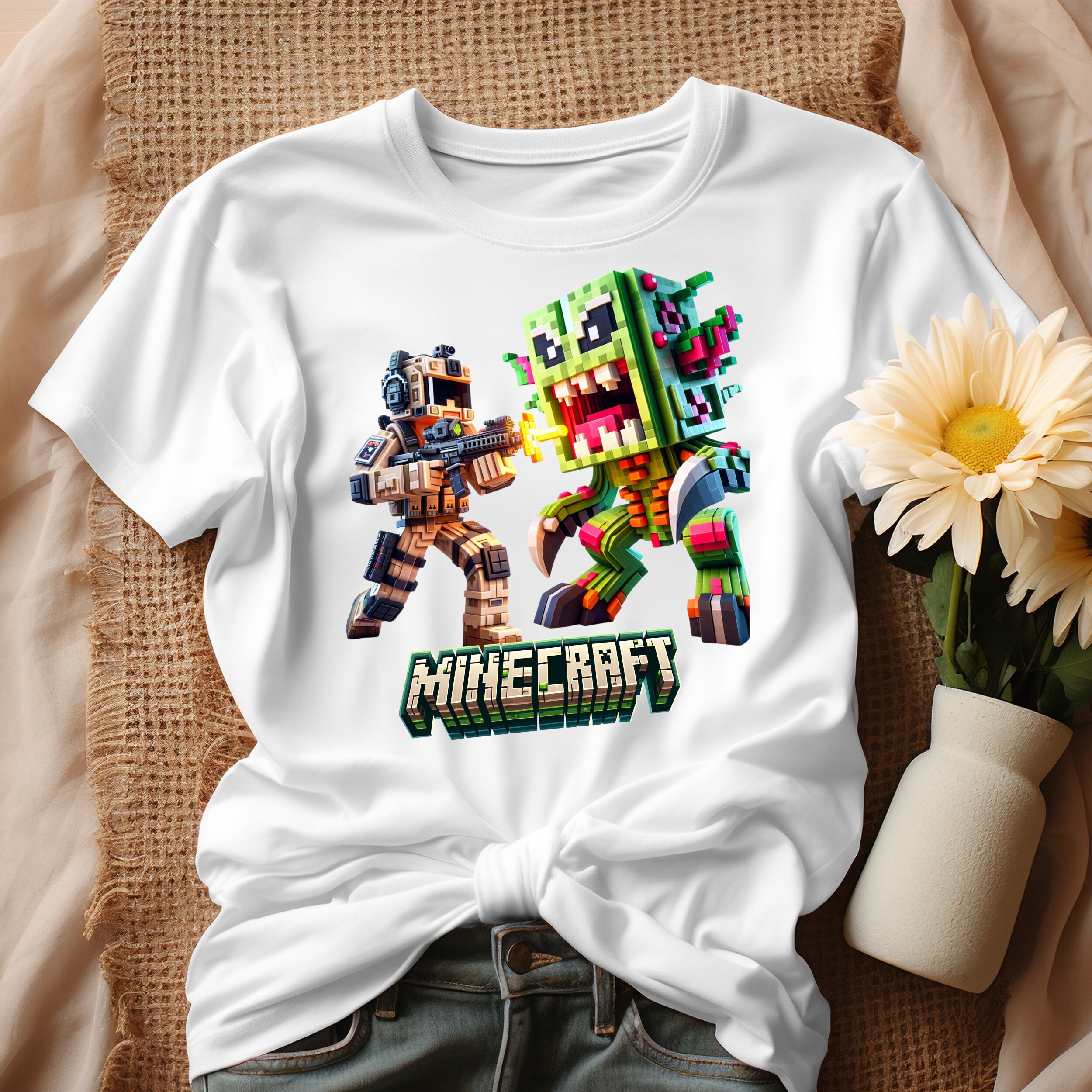 Minecraft T-shirt Design ,sublimation Designs,minecraft Tshirt Png ...
