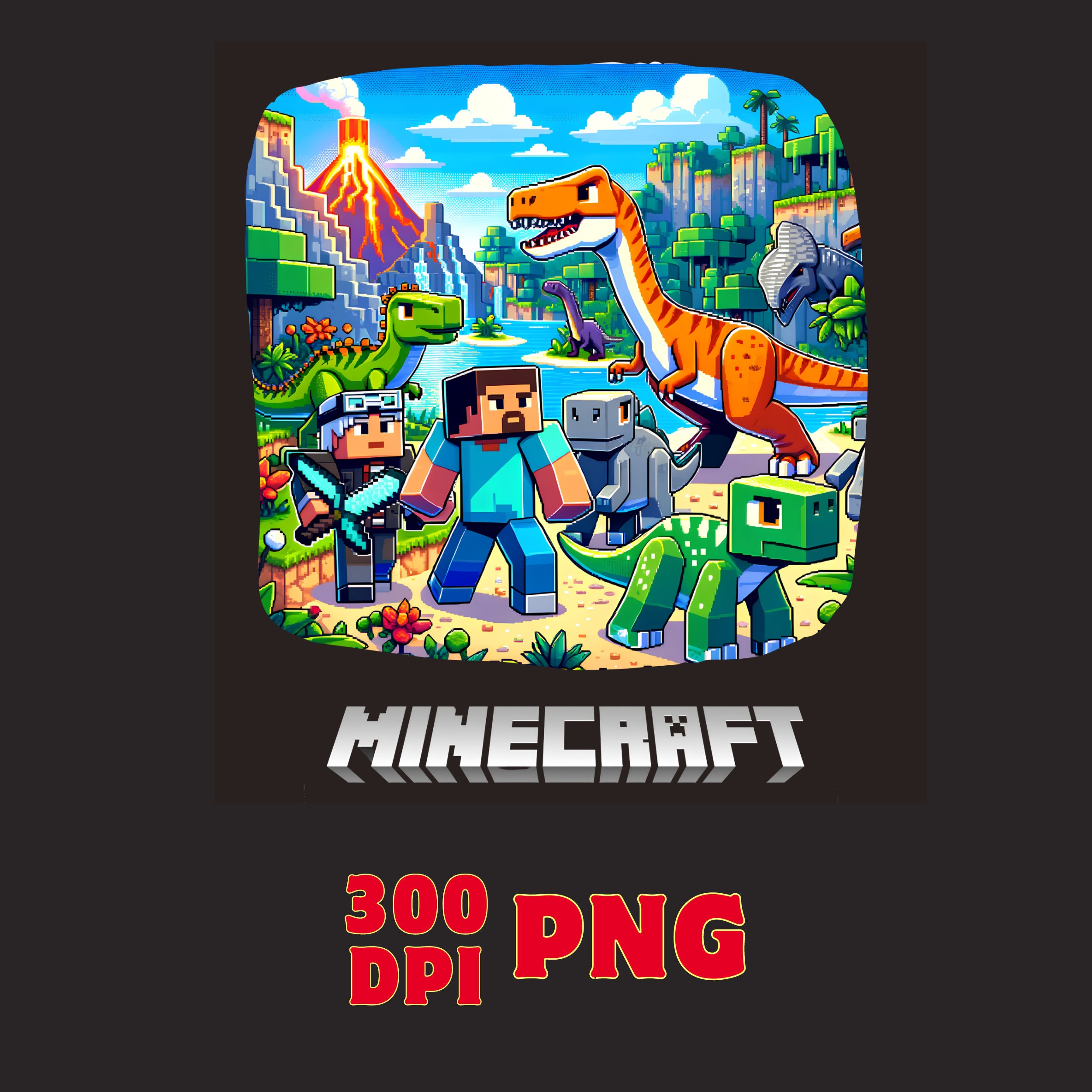Minecraft PNG, Minecraft Clipart Art, Minecraft Shirt Png, Tumbler ...
