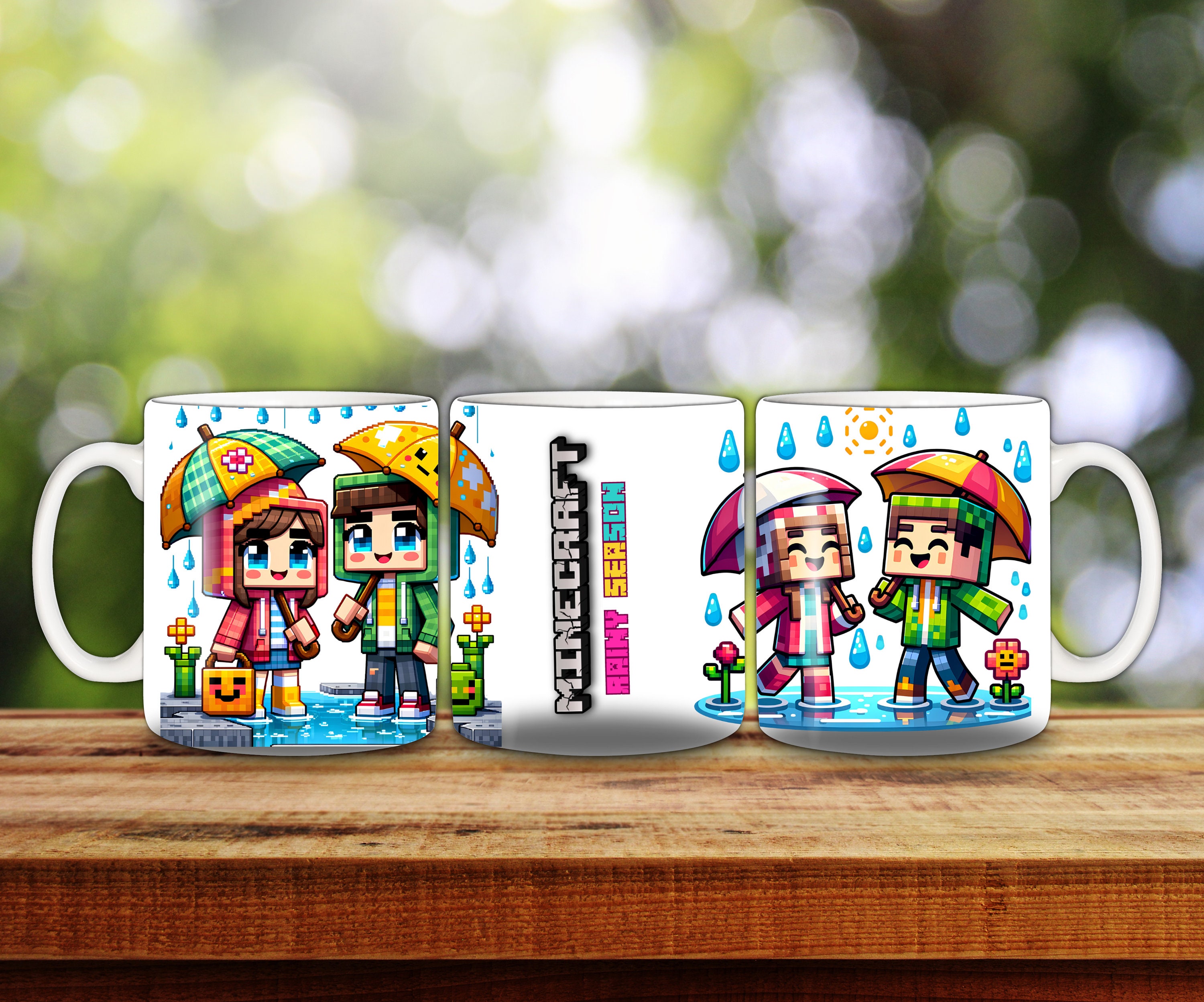 Minecraft Sublimation Designs, Mug PNG, Mug Wrap Download, Affirmations ...