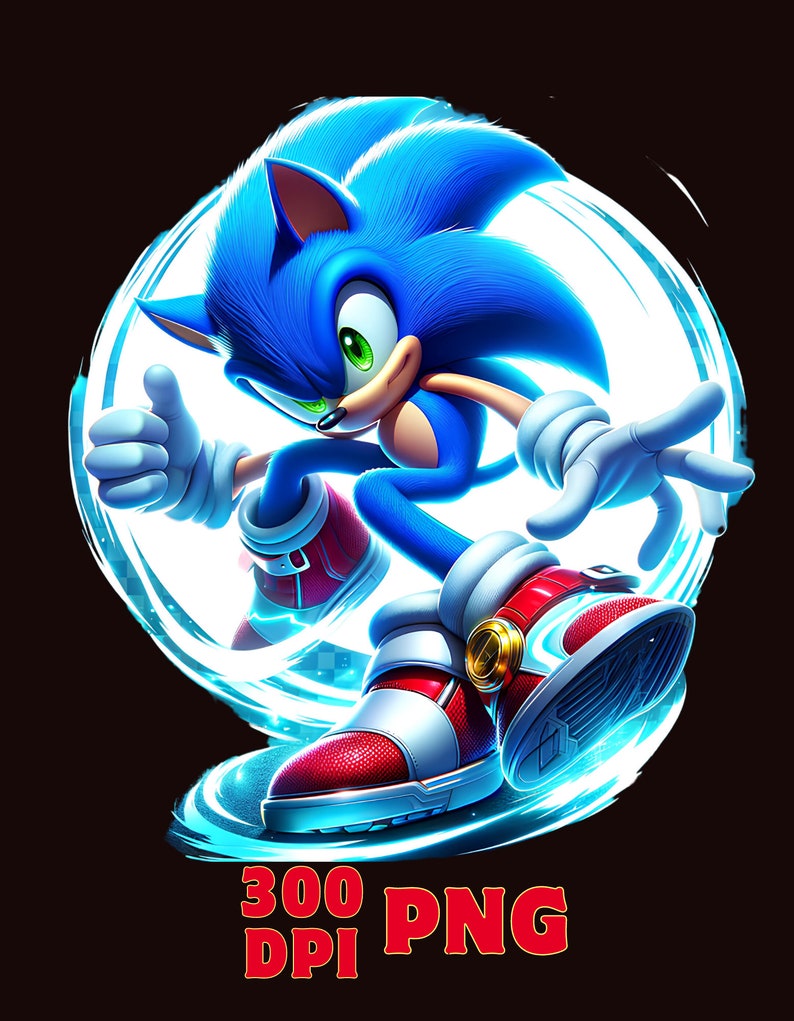 Sonic Fight Png Svg File Sonic Clipart Art Sonic Shirt Png Printable Sonic Shirt High 