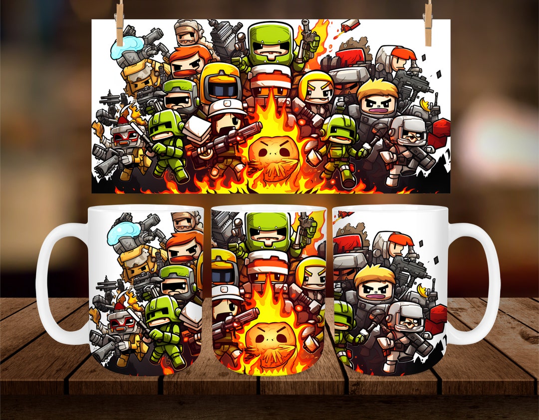 Minecraft Cup Mug Wrap, Cup Mug Wrap, 11oz and 15oz Mug Template, Mug ...