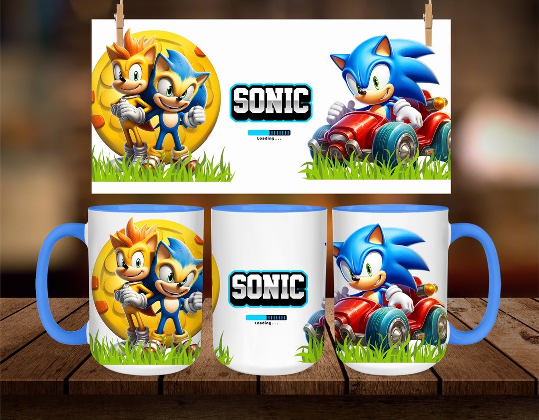 Sonic Cup Mug Wrap, Digital Designs for Mugs, 11oz and 15oz Mug ...