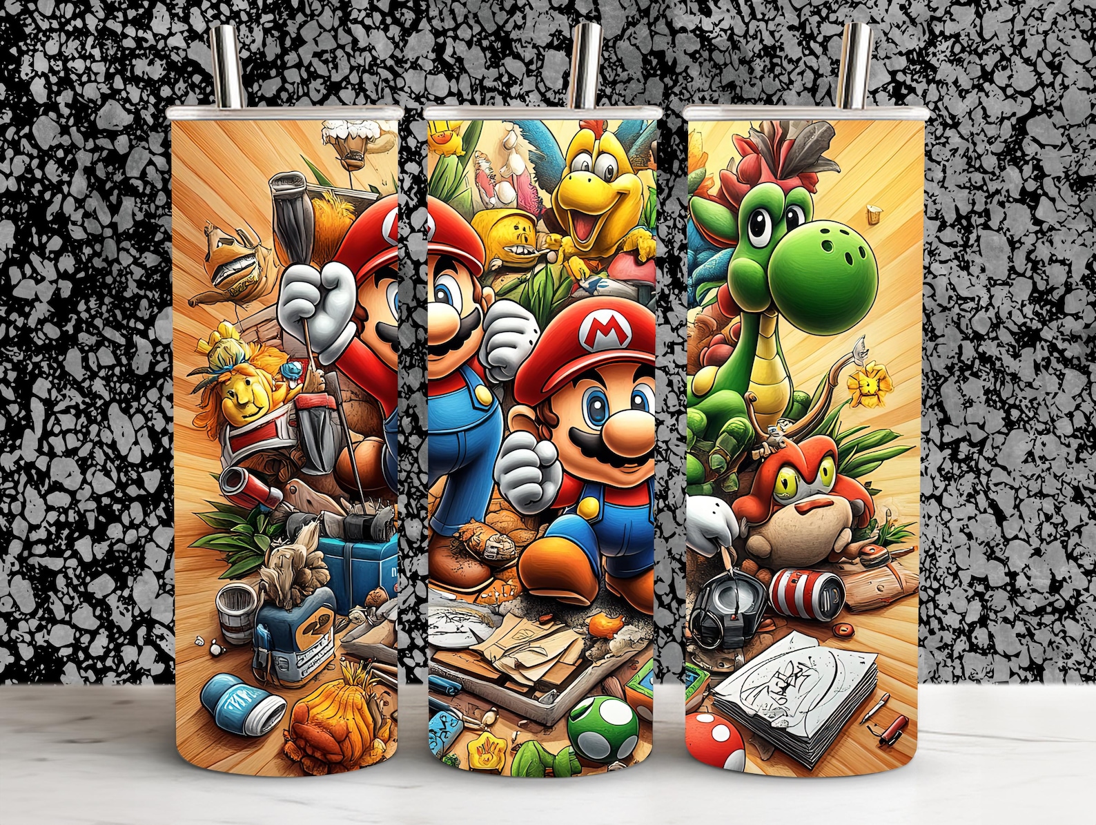 Mario,20oz Tumbler Wrap Design Customizable Digital Download Perfect ...