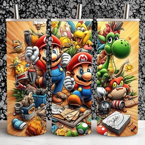 Mario,20oz Tumbler Wrap Design Customizable Digital Download Perfect ...