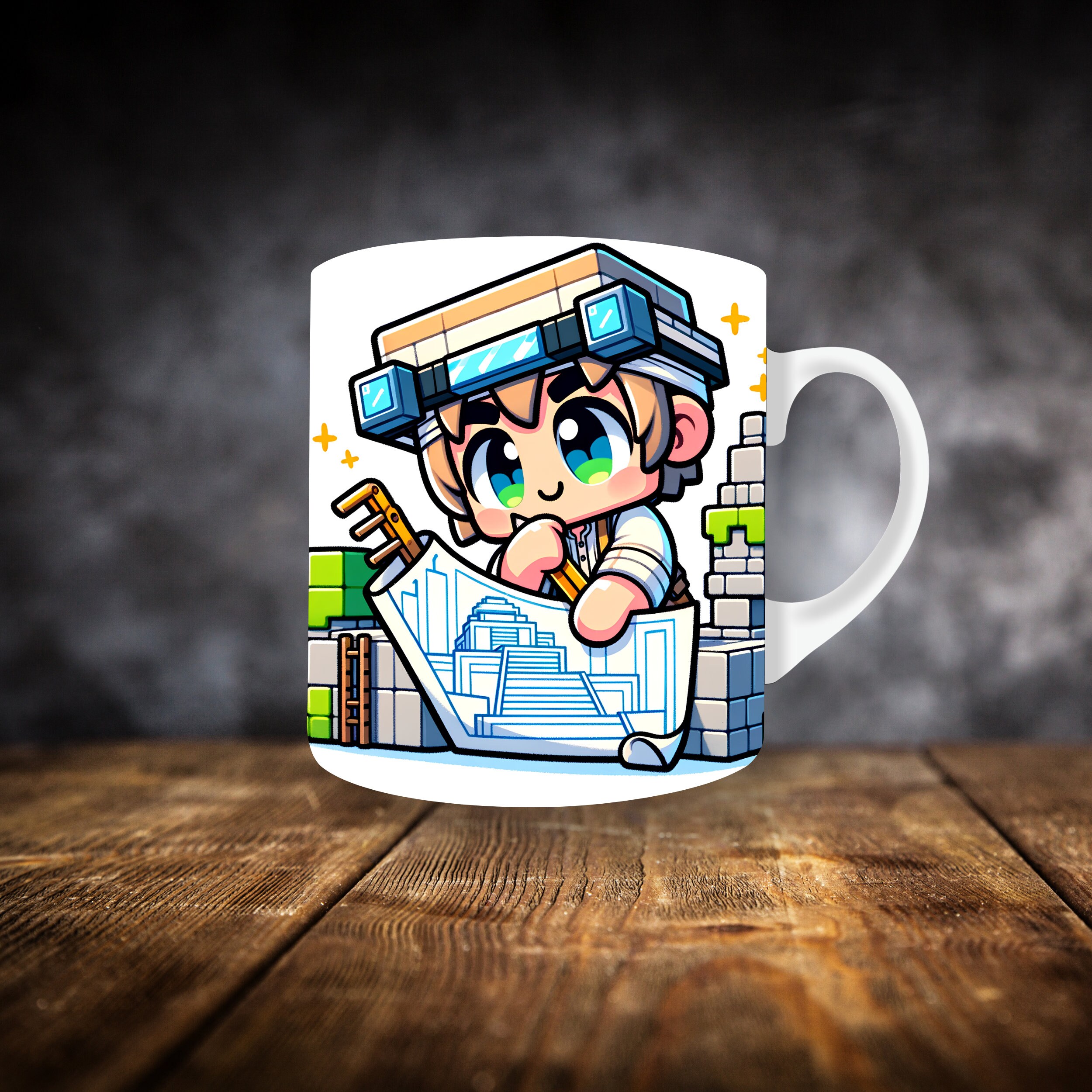 Minecraft Cup Mug Wrap, Cup Mug Wrap, 11oz and 15oz Mug Template, Mug ...