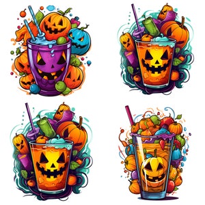 Halloween Drink Clipart, Pumpkin Spice Latte Illustrations Clip Art ...
