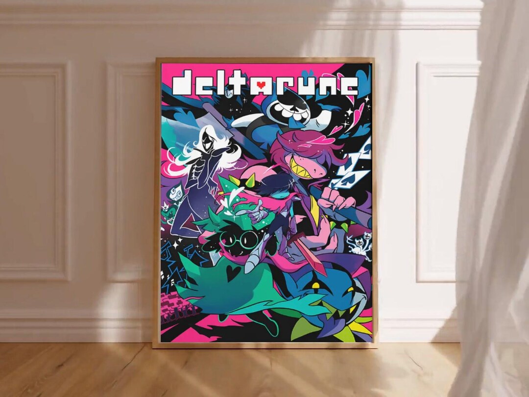 Deltarune Poster Print Frameless Wall Art Rpg Game Artwork Toby Fox ...