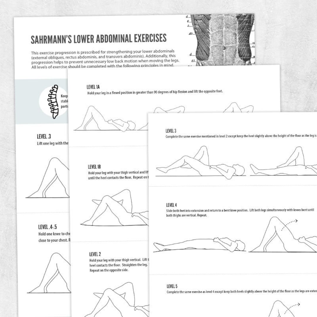 Sahrmanns Lower Abdominal Exercises - Etsy