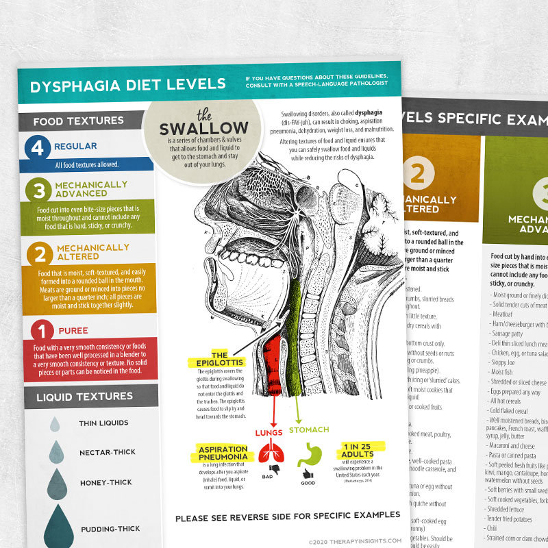 Printable Resource Dysphagia Diet Textures - Etsy