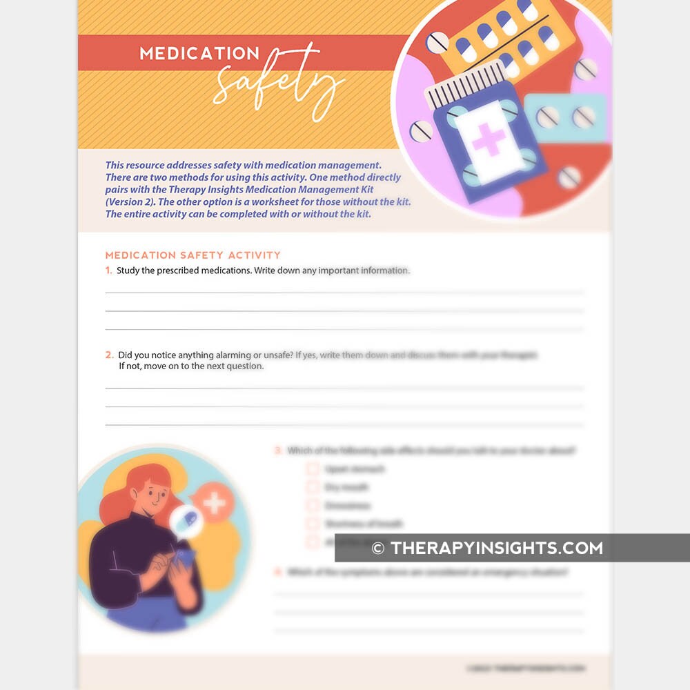 Printable Resource Medication Safety - Etsy