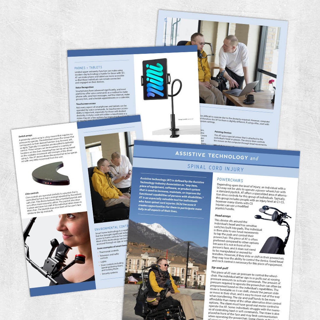Printable Resource Assistive Technology and Spinal Cord - Etsy