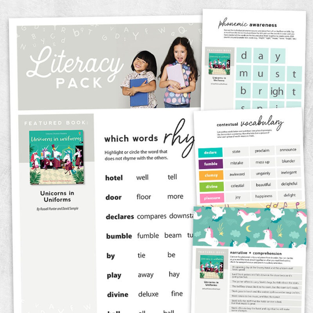 Printable Resource Book Activities Pack: Unicorns in - Etsy