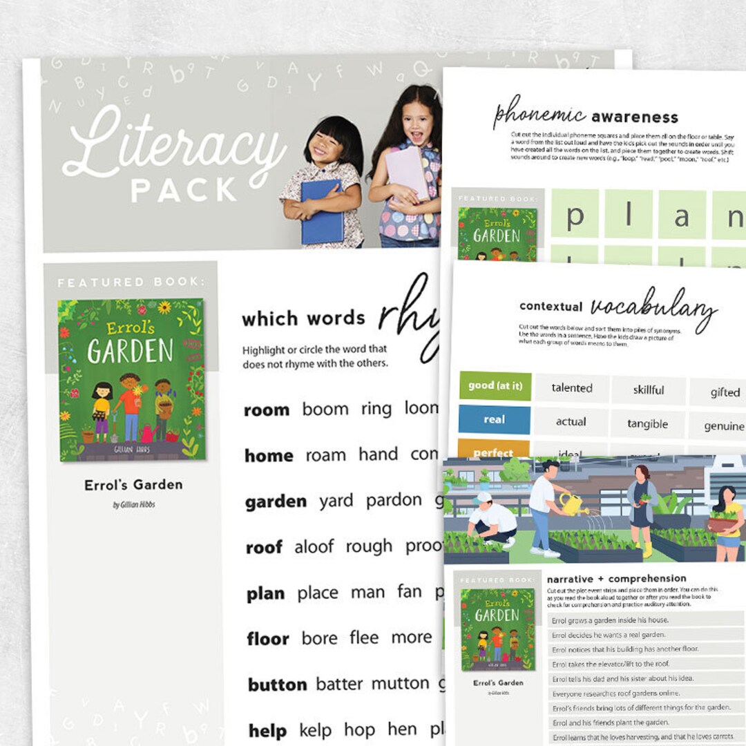 Printable Resource Book Activities Pack: Errols Garden - Etsy Israel