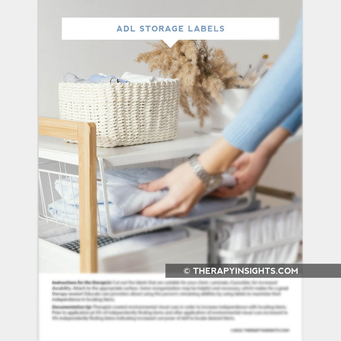 Printable Resource ADL Storage Labels - Etsy