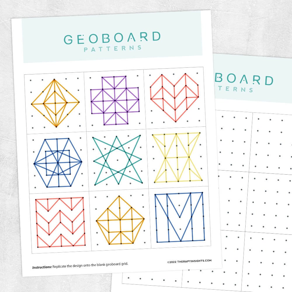 Geoboard Patterns - Etsy