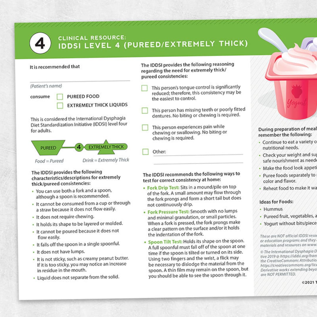 IDDSI Level 4 pureed/extremely Thick - Etsy