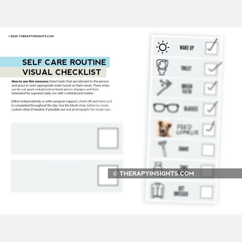 Printable Resource ADL Checklist for Early Dementia - Etsy