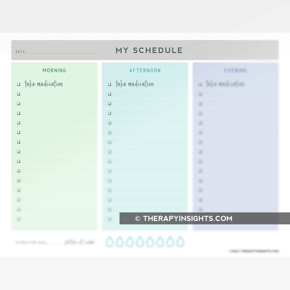 Printable Resource Daily Visual Schedule Templates - Etsy
