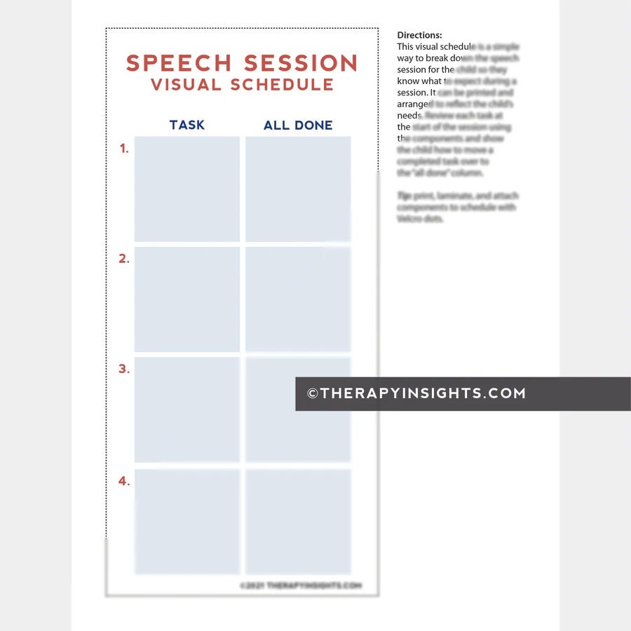Printable Resource Visual Schedule - Etsy