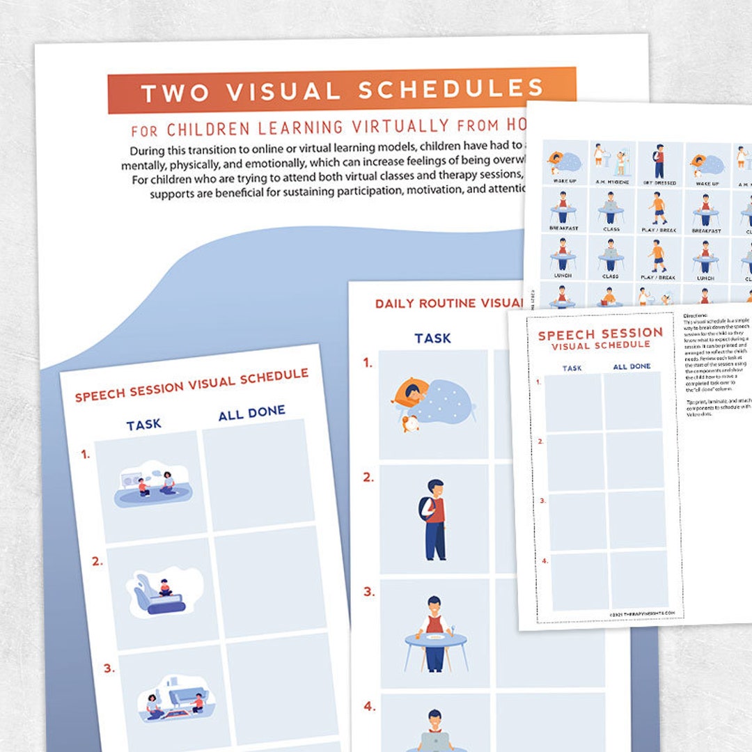 Printable Resource Visual Schedule - Etsy