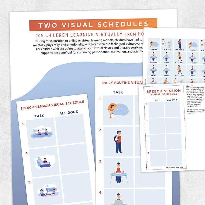 Printable Resource Visual Schedule - Etsy