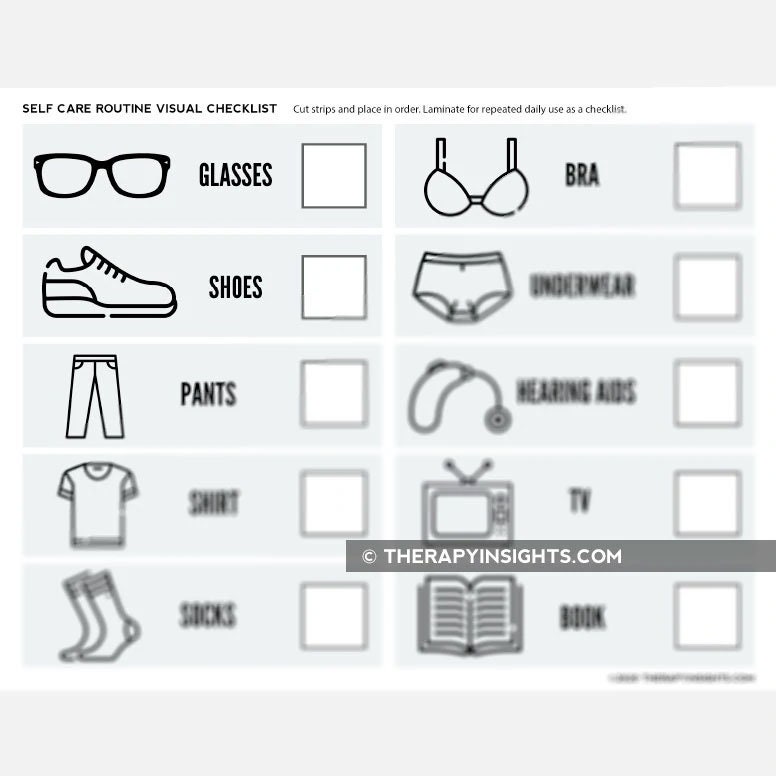 Printable Resource ADL Checklist for Early Dementia - Etsy