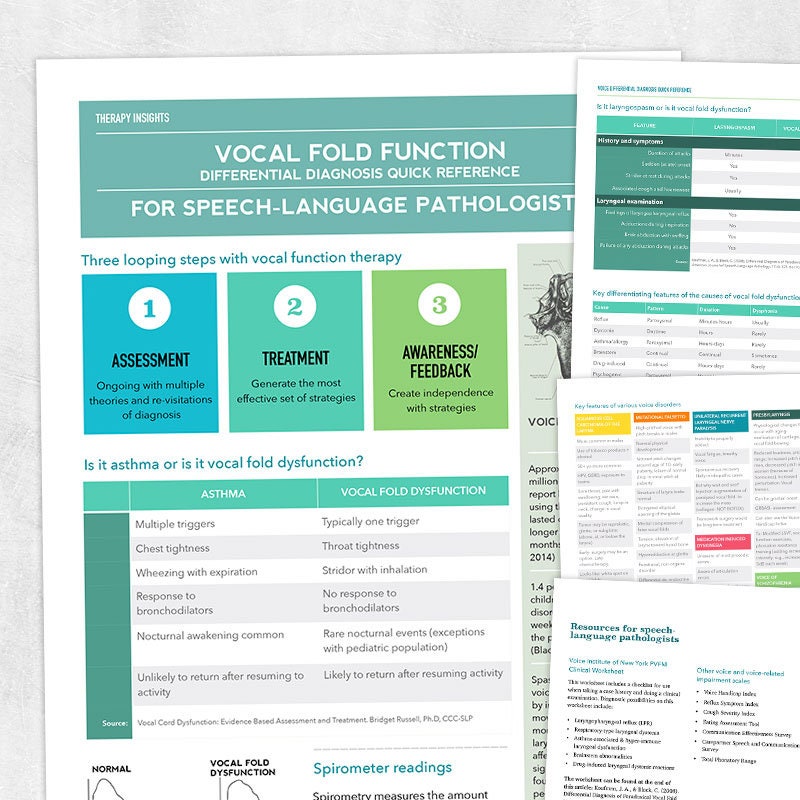 Printable Resource Vocal Fold Function Etsy