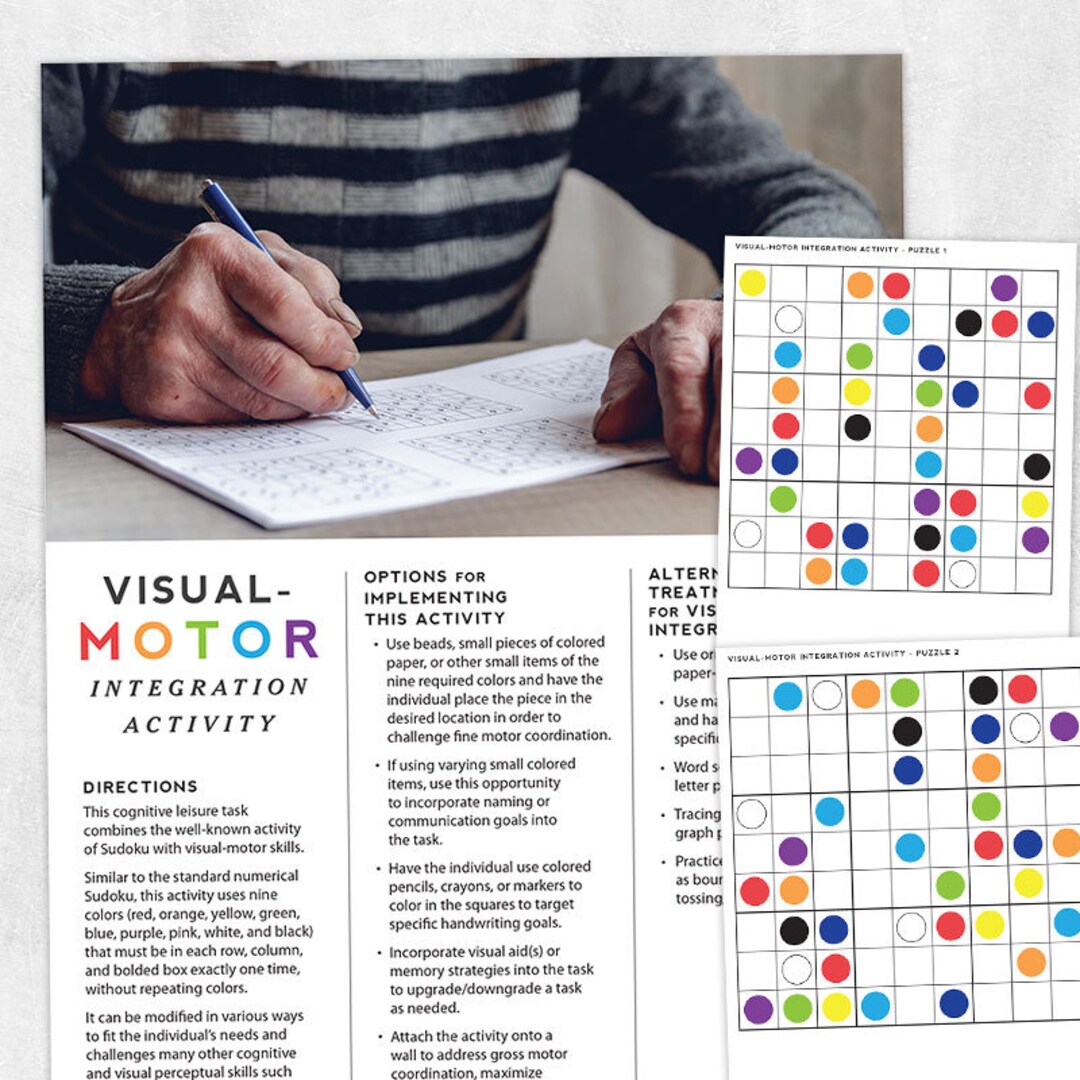 Printable Resource Visual-motor Integration Activity - Etsy